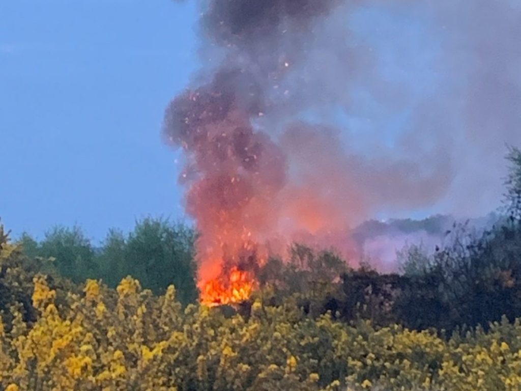 Fire crews tackle six fires in the open during a single day in North ...